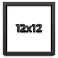12x12 Shadowbox Gallery Wood Frames - Black DEEP Shadow Box Frame with ...