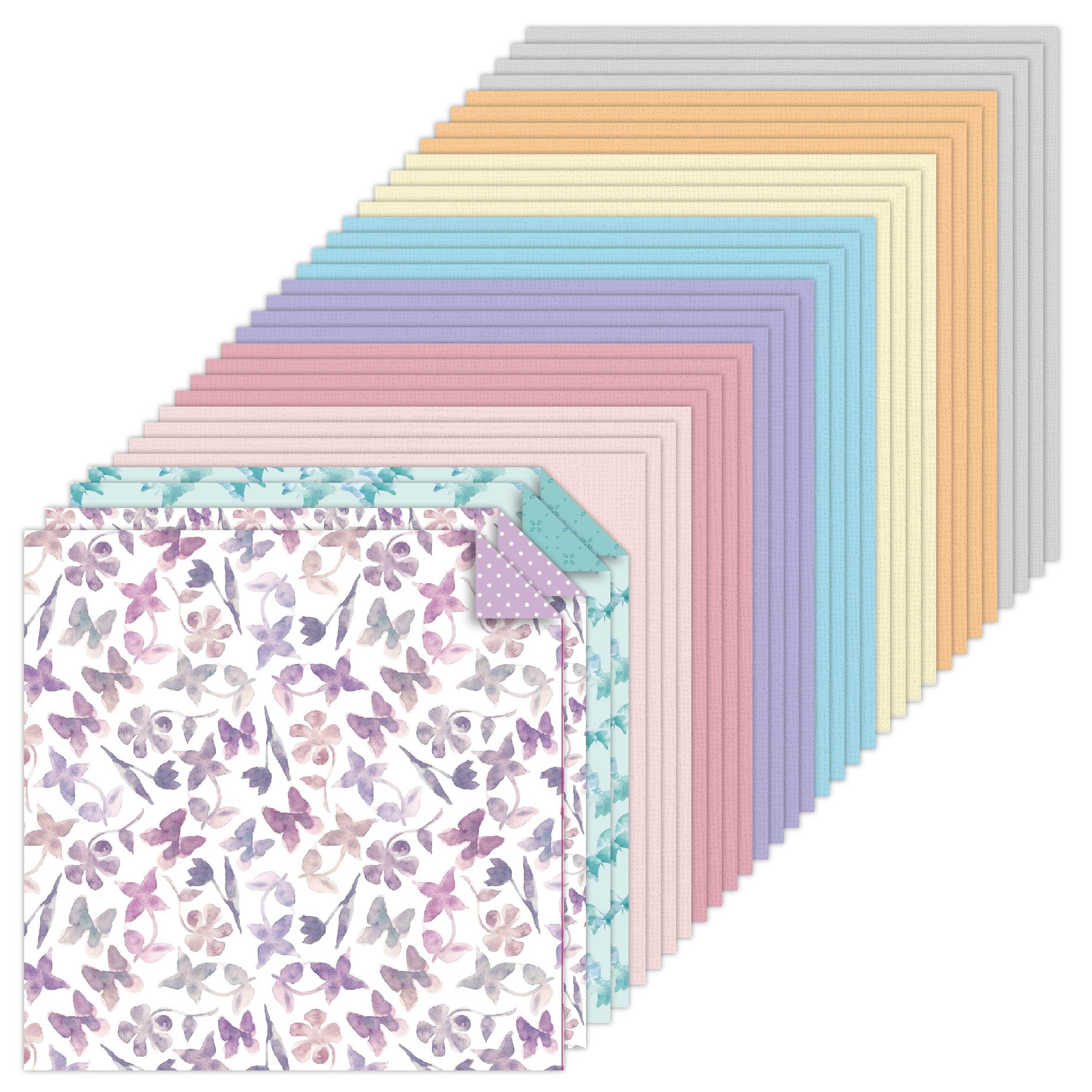 12x12 Solid Colored Scrapbooking ESF27 Cardstock Paper - 36 Sheets ...