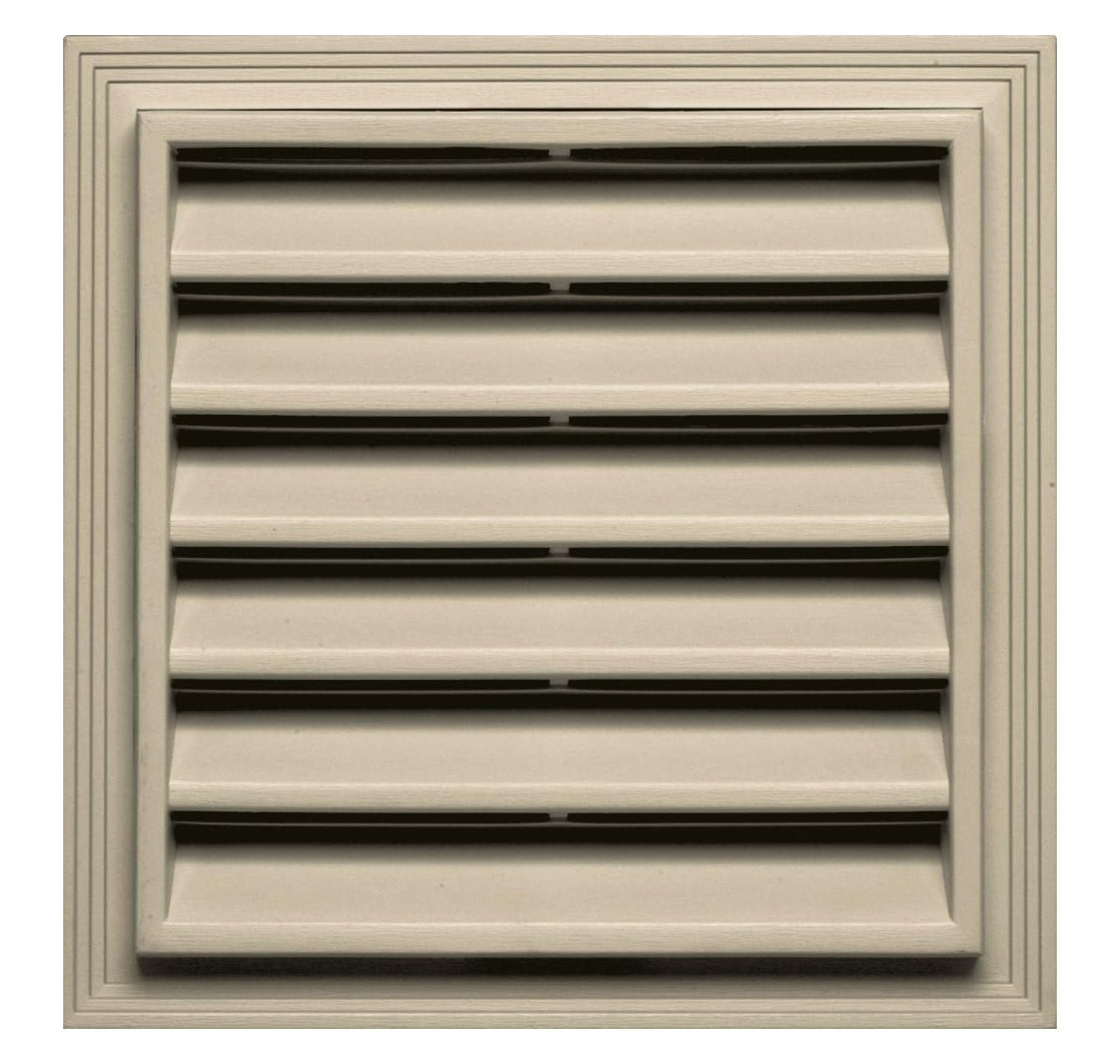 12x12 Square Gable Vent, Almond - Exterior Vent with Screen & Flange ...