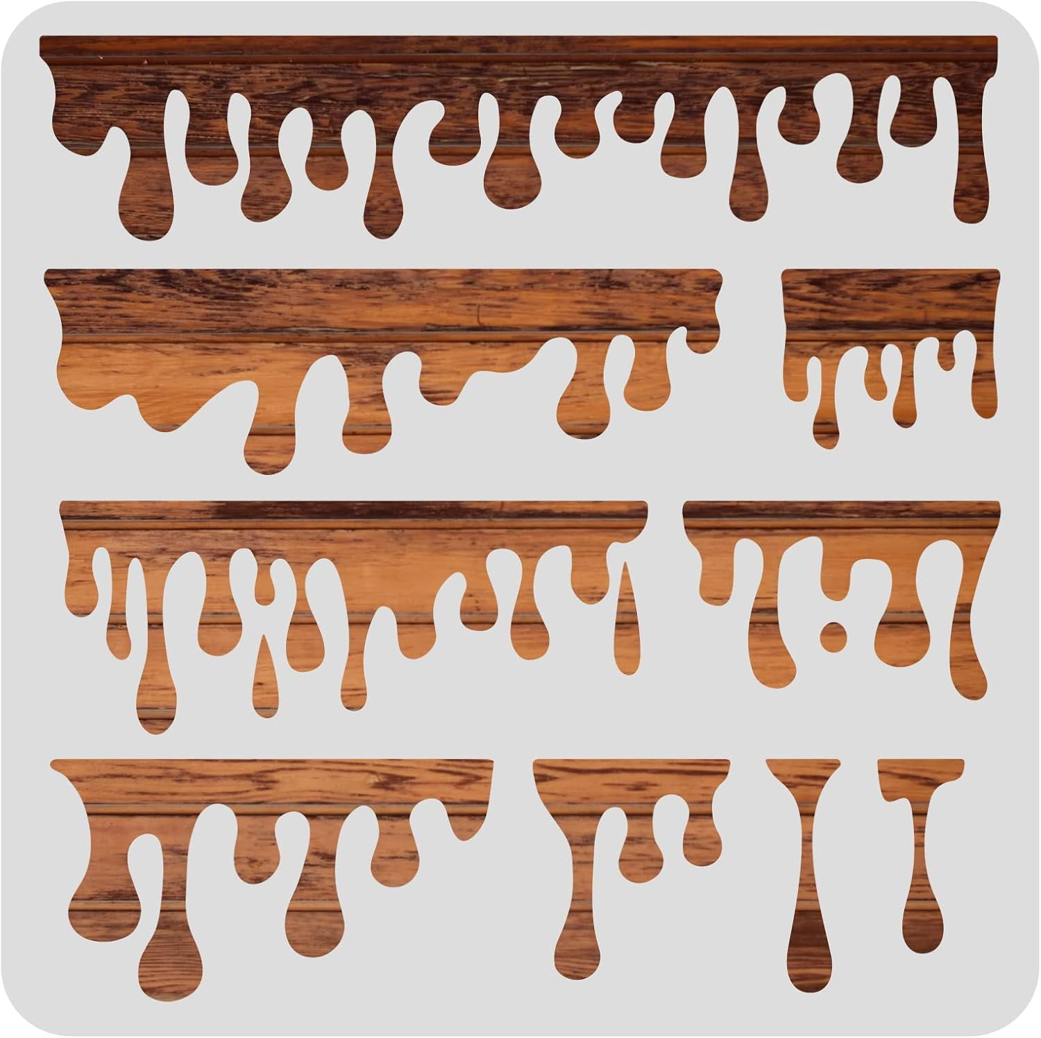 12x12inch Water Drop Pattern Painting Templates Reusable Plastic Art ...