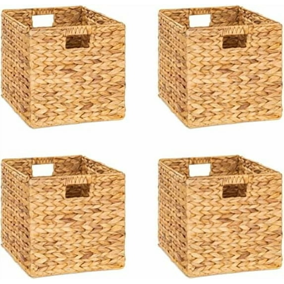 12x12x12 Storage Cube, Water Hyacinth Storage Baskets, Wicker Storage ...
