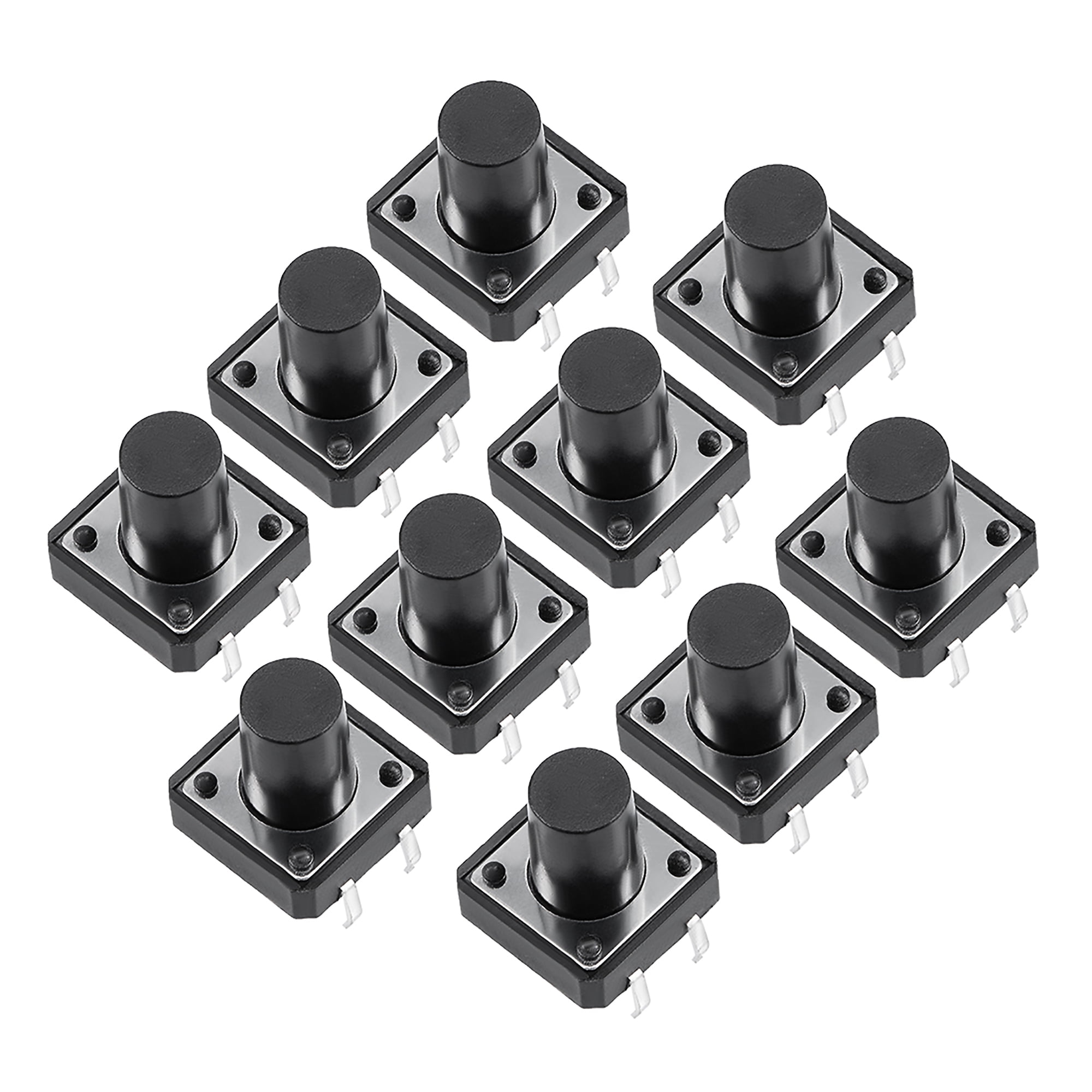 12x12x12mm 4 Pin Panel Momentary Tactile Tact Push Button Switch DIP ...