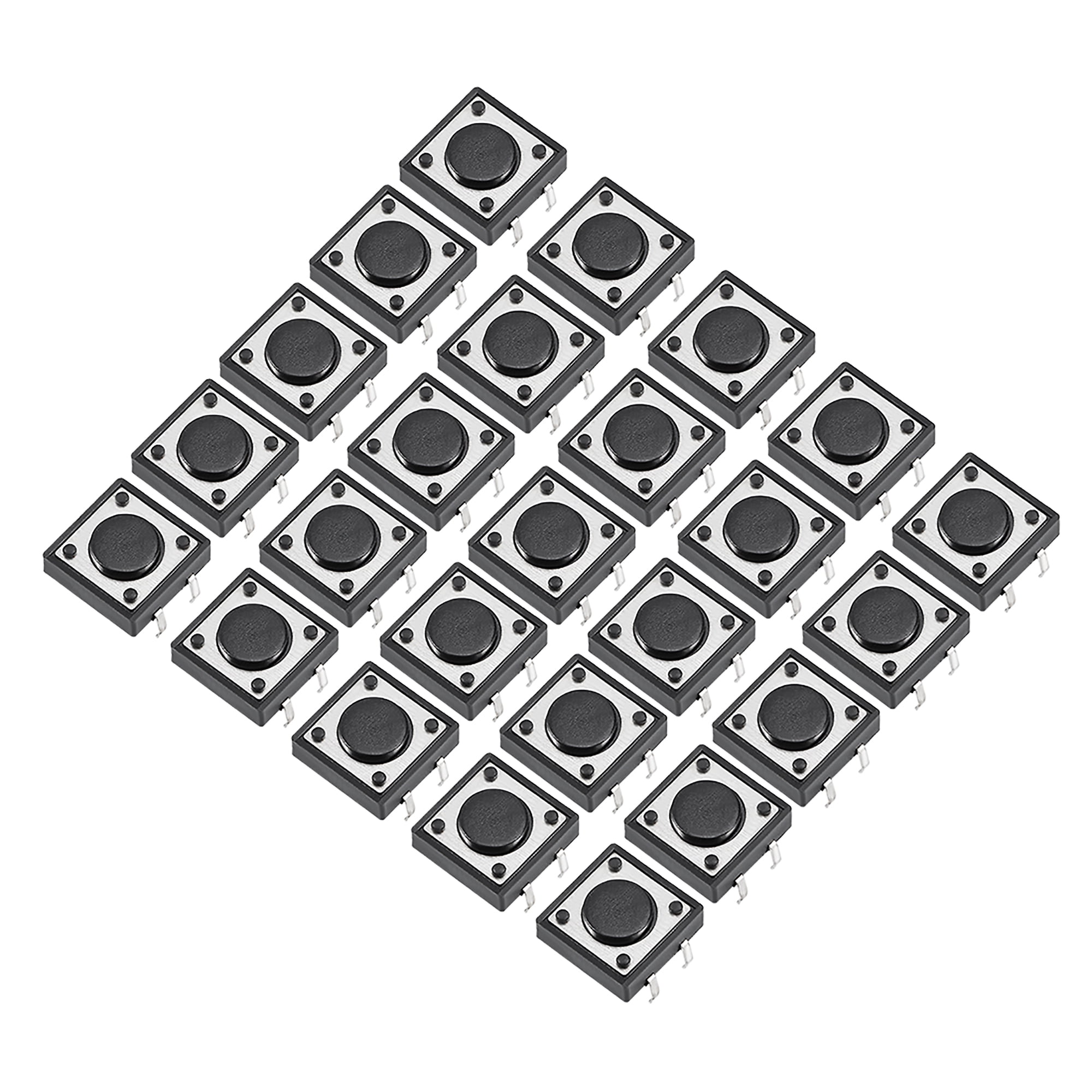 12x12x4.3mm Panel PCB Momentary Tactile Tact Push Button Switch DIP ...