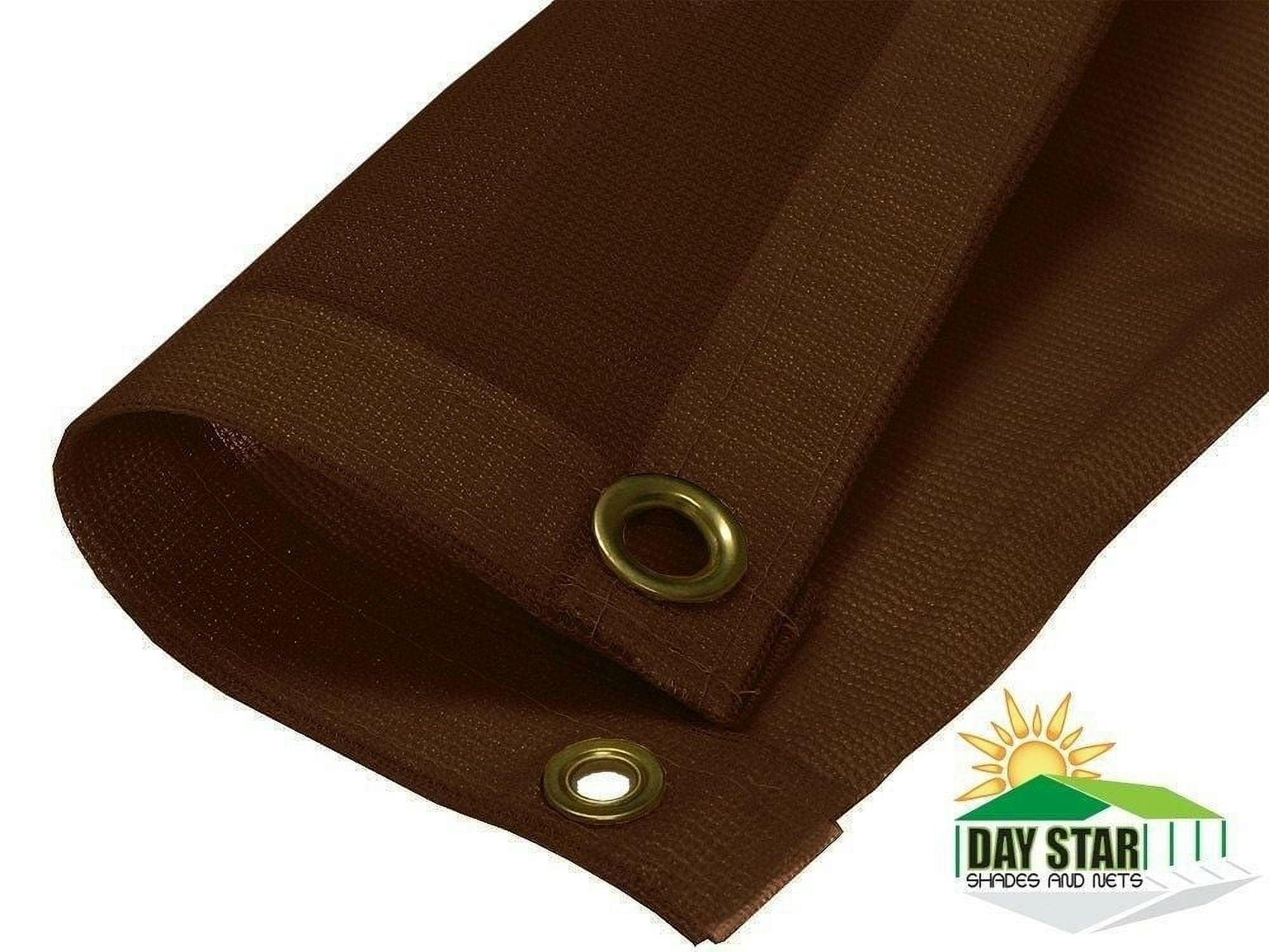 (12x14)(Brown) HD Mesh Tarp Net Sun Shade Fence Screen - Walmart.com