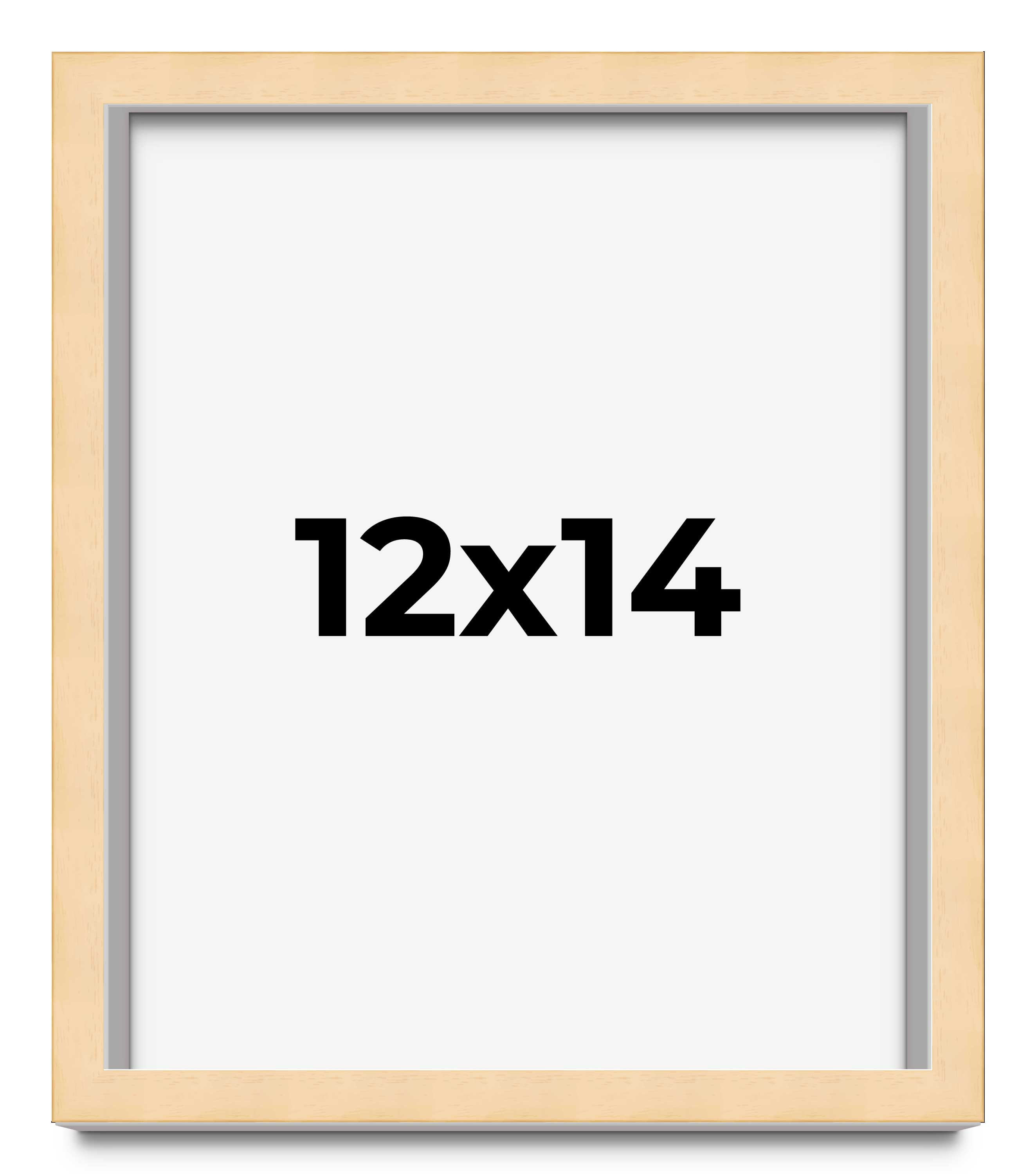 12x14 Frame Beige Real Wood Picture Frame Width 0.75 inches | Interior ...