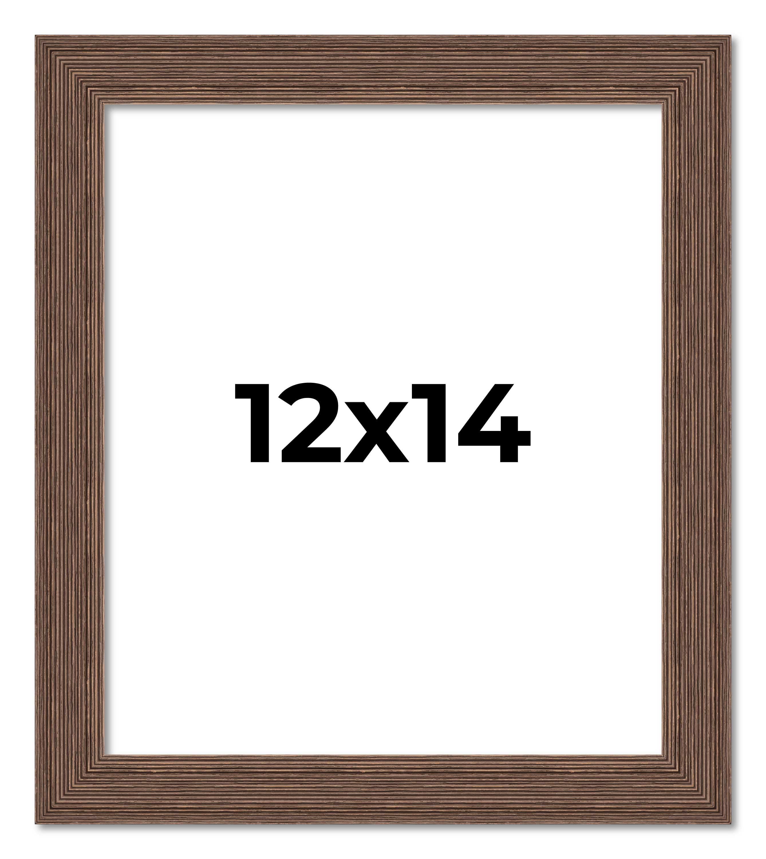 12x14 Frame Brown Distressed Barnwood Picture Frame | Rustic Farmhouse ...
