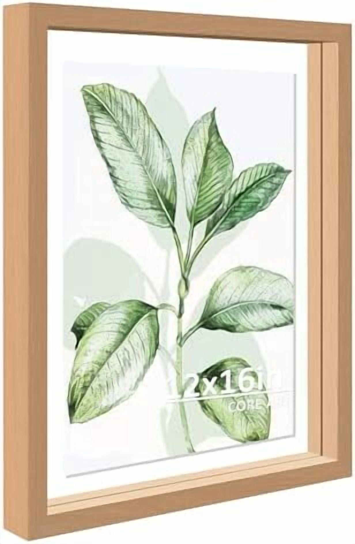 12x16 Floating Picture Frame,Double Plexglass Floating Frame for 8x12 ...