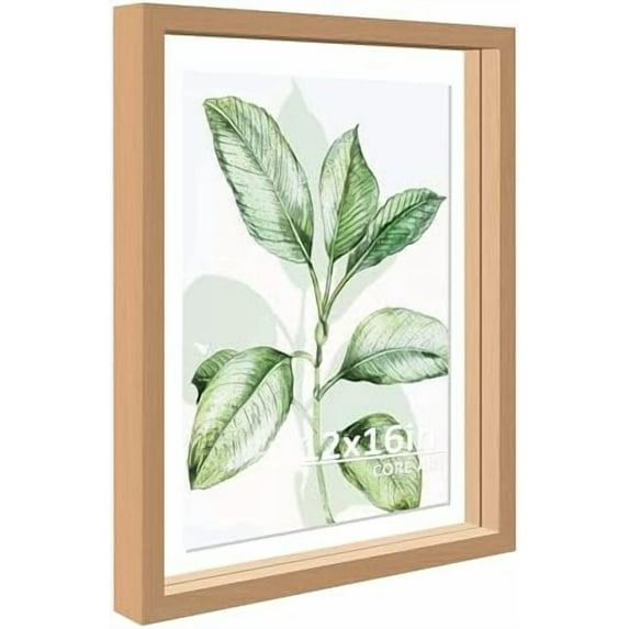 12x16 Floating Picture Frame,Double Plexglass Floating Frame for 8x12 ...