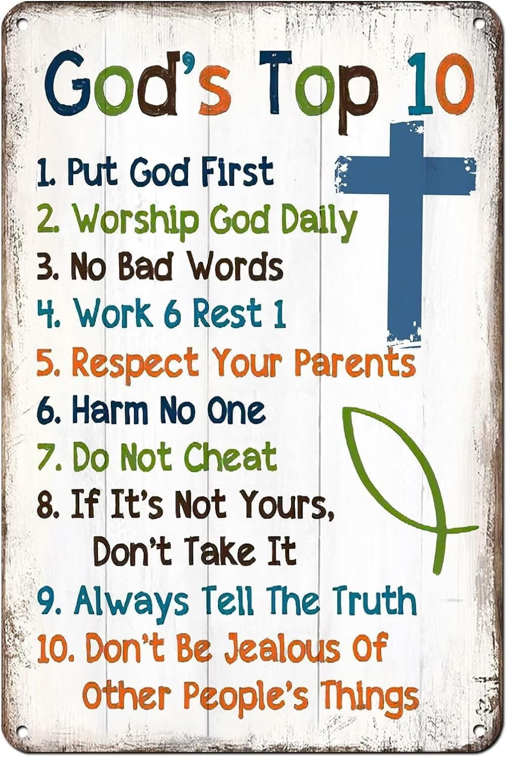 10 Commandments For Kids