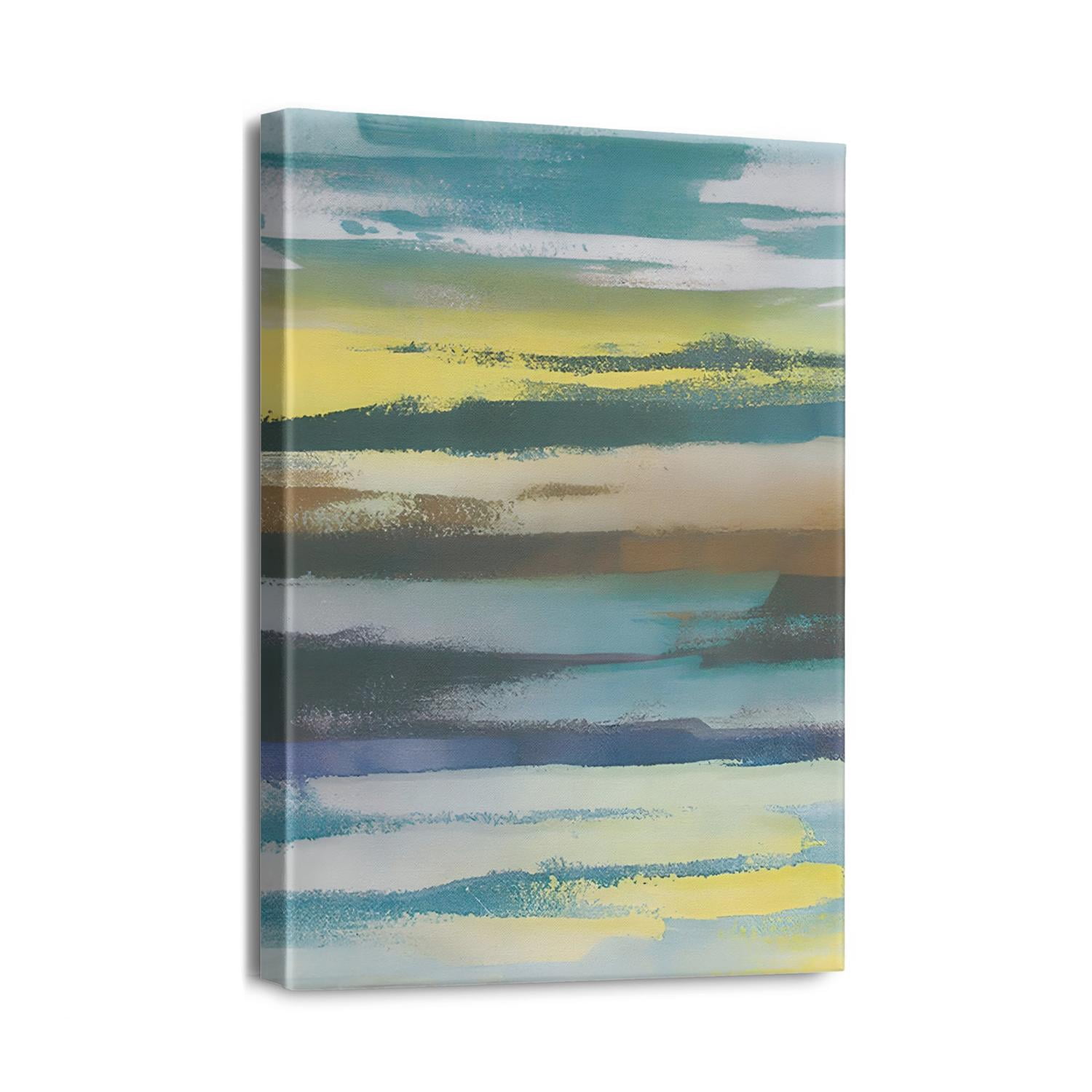 12x16 Inch Modern Navy Blue Wall Art - Coastal Ocean Prints on Beach ...