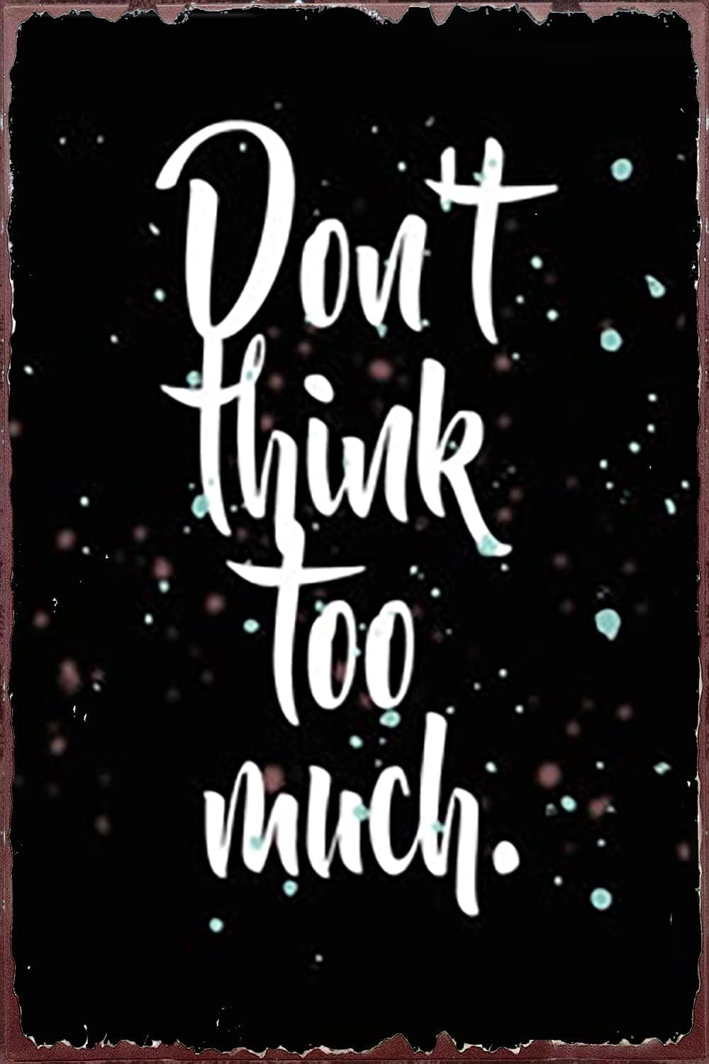 12x16 Inch Motivational Canvas ,Think Happy Be Happy Motivational ...