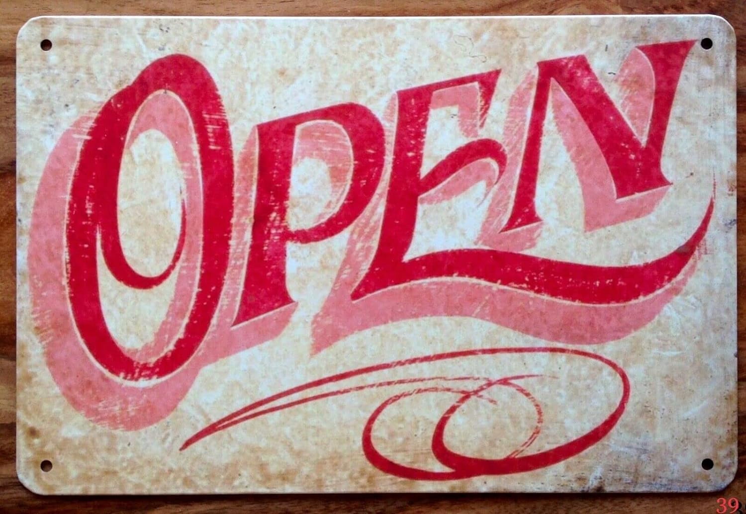 12x16 Inch Open Metal Sign Plaque Vintage Retro Poster Summer Decor For ...