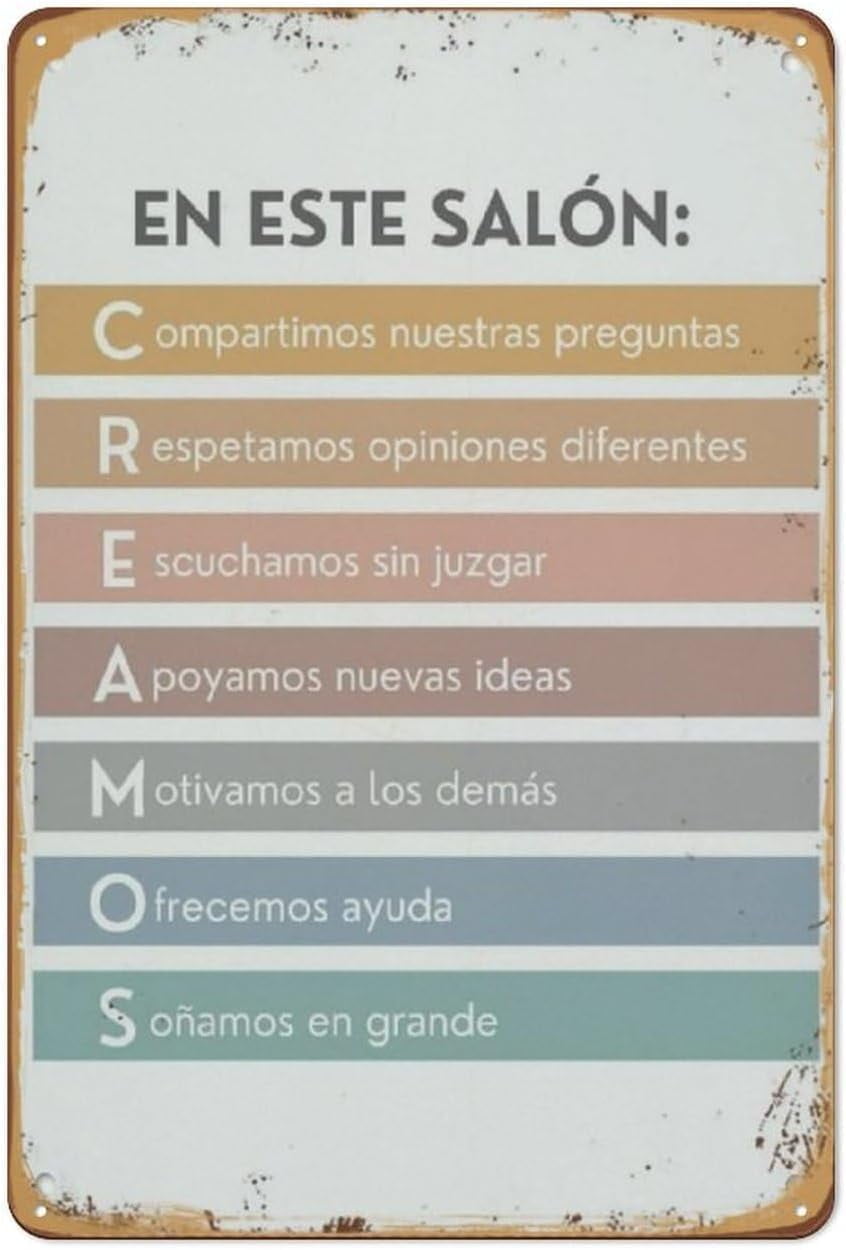 12x16 Inch Spanish Classroom Poster Spanish Poster Spanish Art Spanish ...