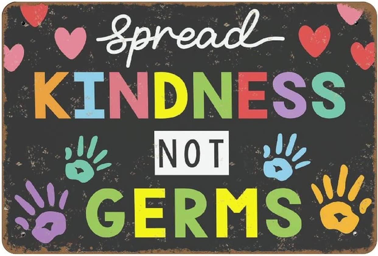 12x16 Inch Spread Kindness Not Germs Poster School Health Safety Poster ...