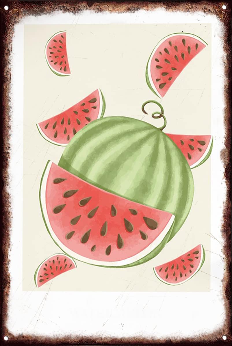 12x16 Inch Watermelon Food Art Fruit Poster Kitchen Decor Kitchen Wall ...