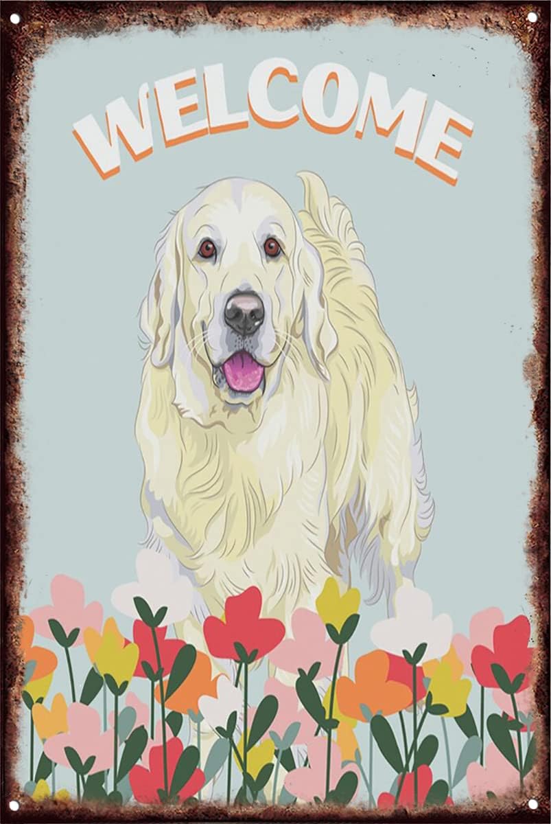 12x16 Inch Welcome Sign Gift For Mom'S Garden Fun Tin Sign Retro Tin ...