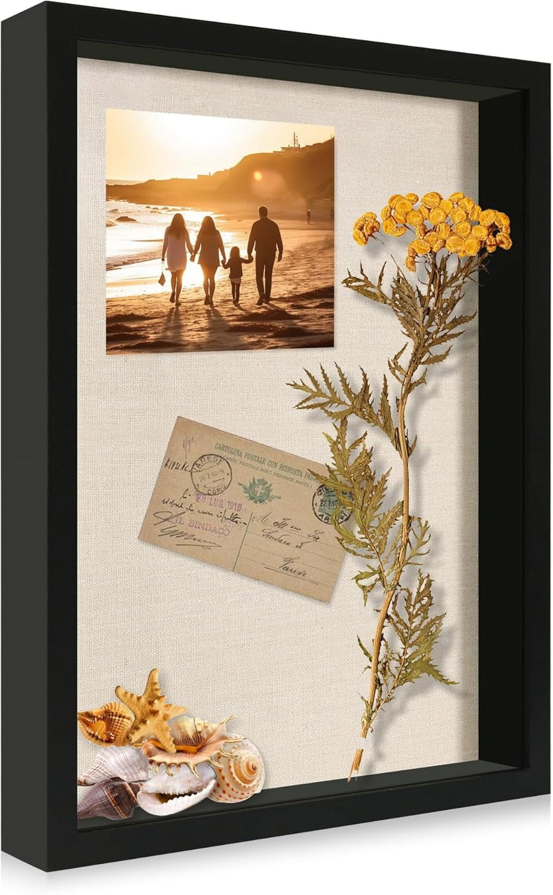 12x16 Large Shadow Box Picture Frame Display Case with Soft Linen Back ...