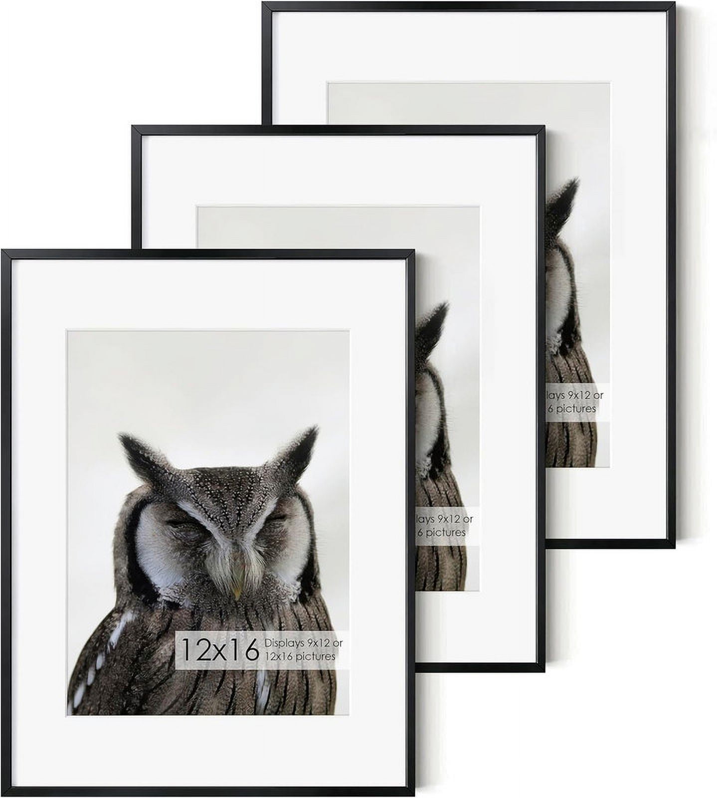 Fun Memories 3 Pack 12x16 Aluminum Metal Picture Frame, Display Photos ...