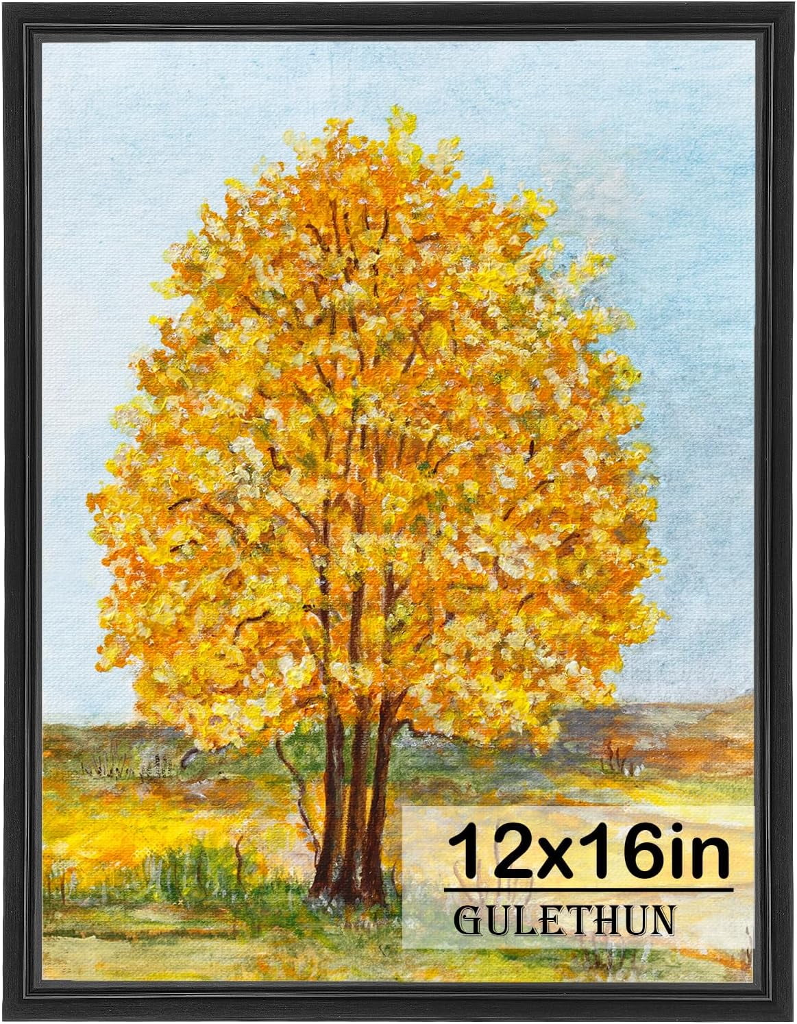 12x16 Picture Frame, Black Poster Frame, Home Decor Natural Gallery ...