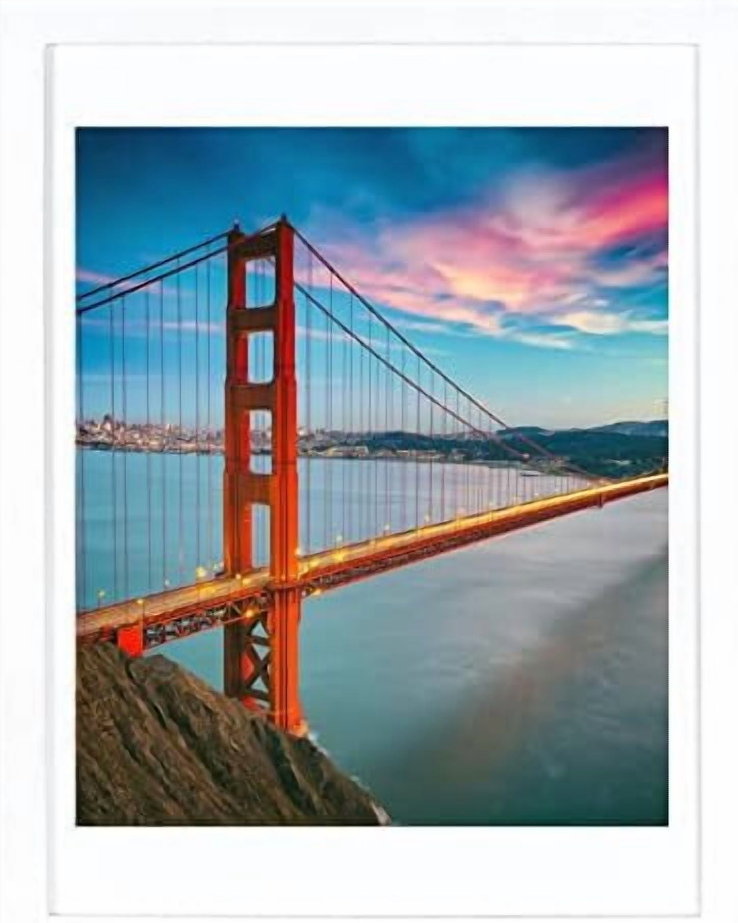 12x16 Picture Frames White, Solid Wood Display Pictures 11x13 with Mat ...