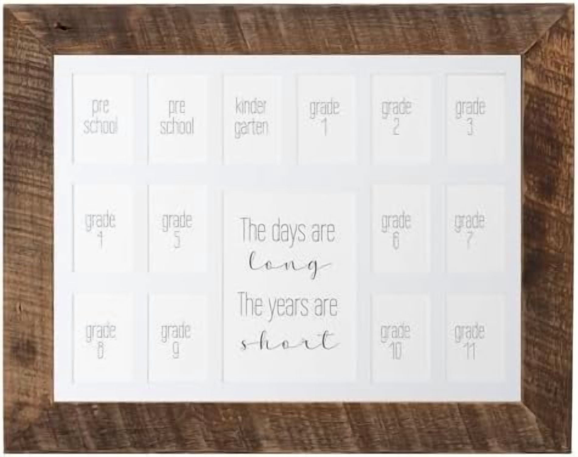 12x16 School Days Picture Frame with Multiple Openings - School Years ...