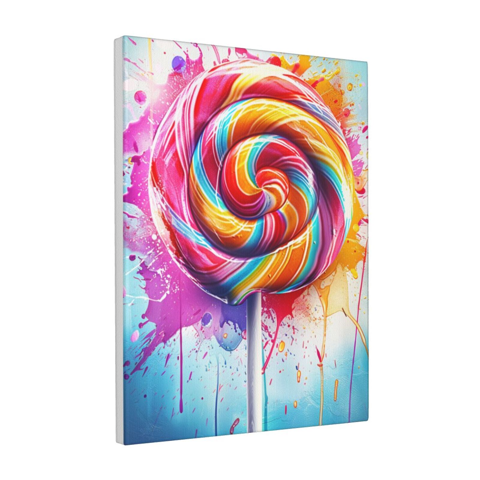 12x16 inch Canvas Paintings For Candy Shop Lollipop Poster,Candy Shop ...