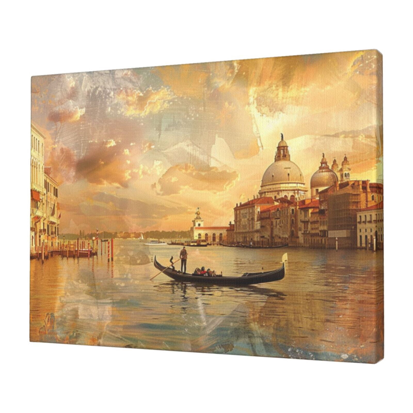 12x16 inch Canvas Paintings Wall Art Venice On The Water,Family ...