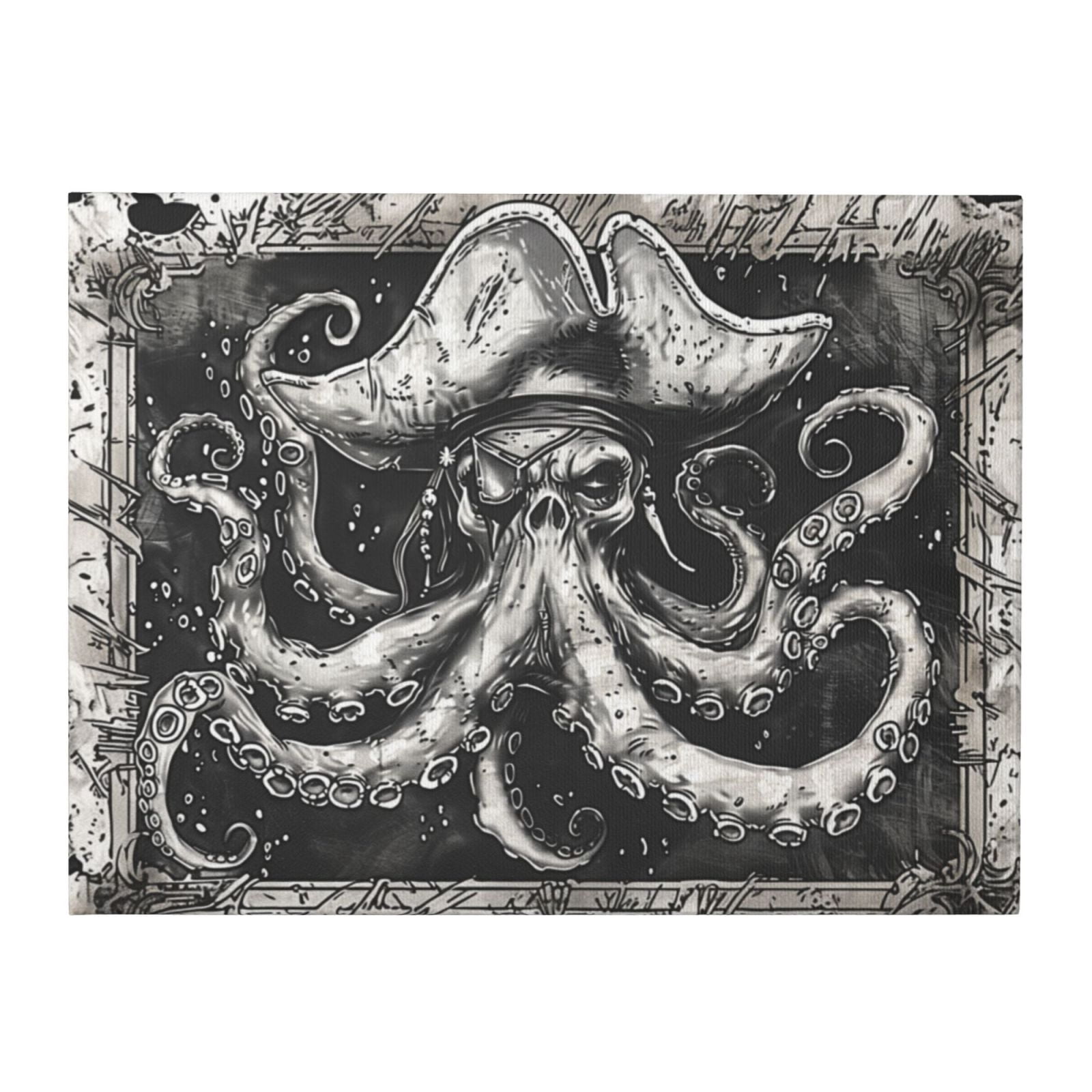 12x16 inch Oil Paintings On Canvas Retro Squid Pirate King,Home ...
