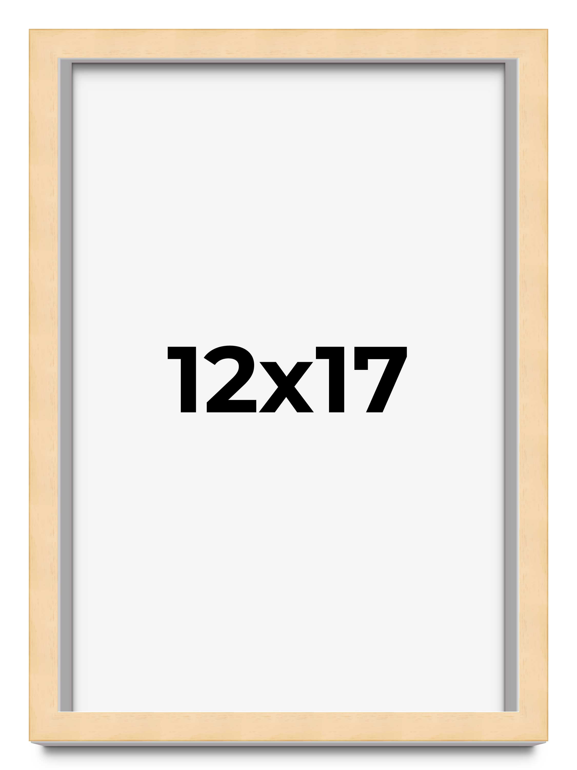 12x17 Frame Beige Real Wood Picture Frame Width 0.75 inches | Interior ...