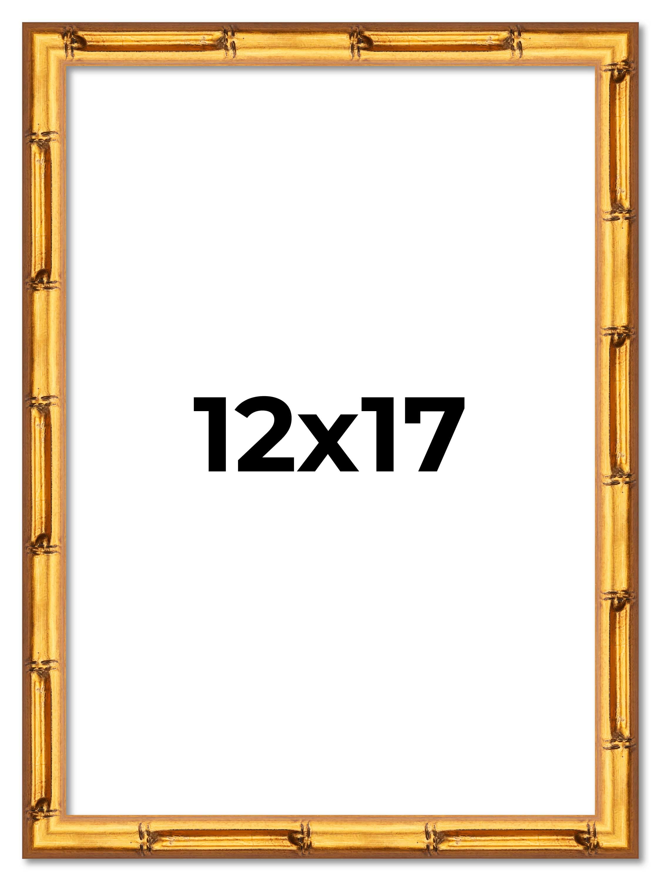 12x17 Frame Gold Bamboo Picture Frame - Complete Modern Photo Frame ...