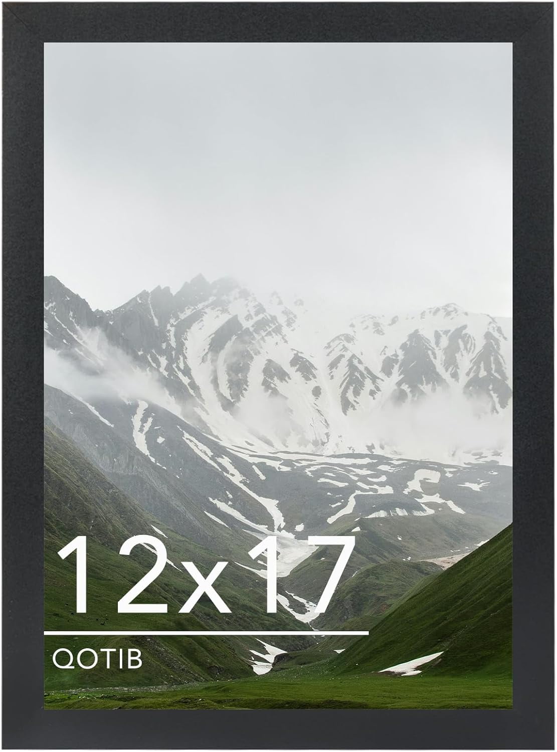 12x17 Picture Frame Black for Wall Mounting, Horizontal and Vertical ...
