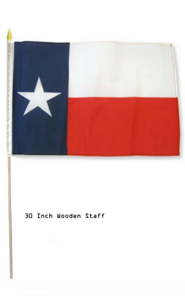 12x18 12"x18" State of Texas Stick Flag 30" wood staff - Walmart ...