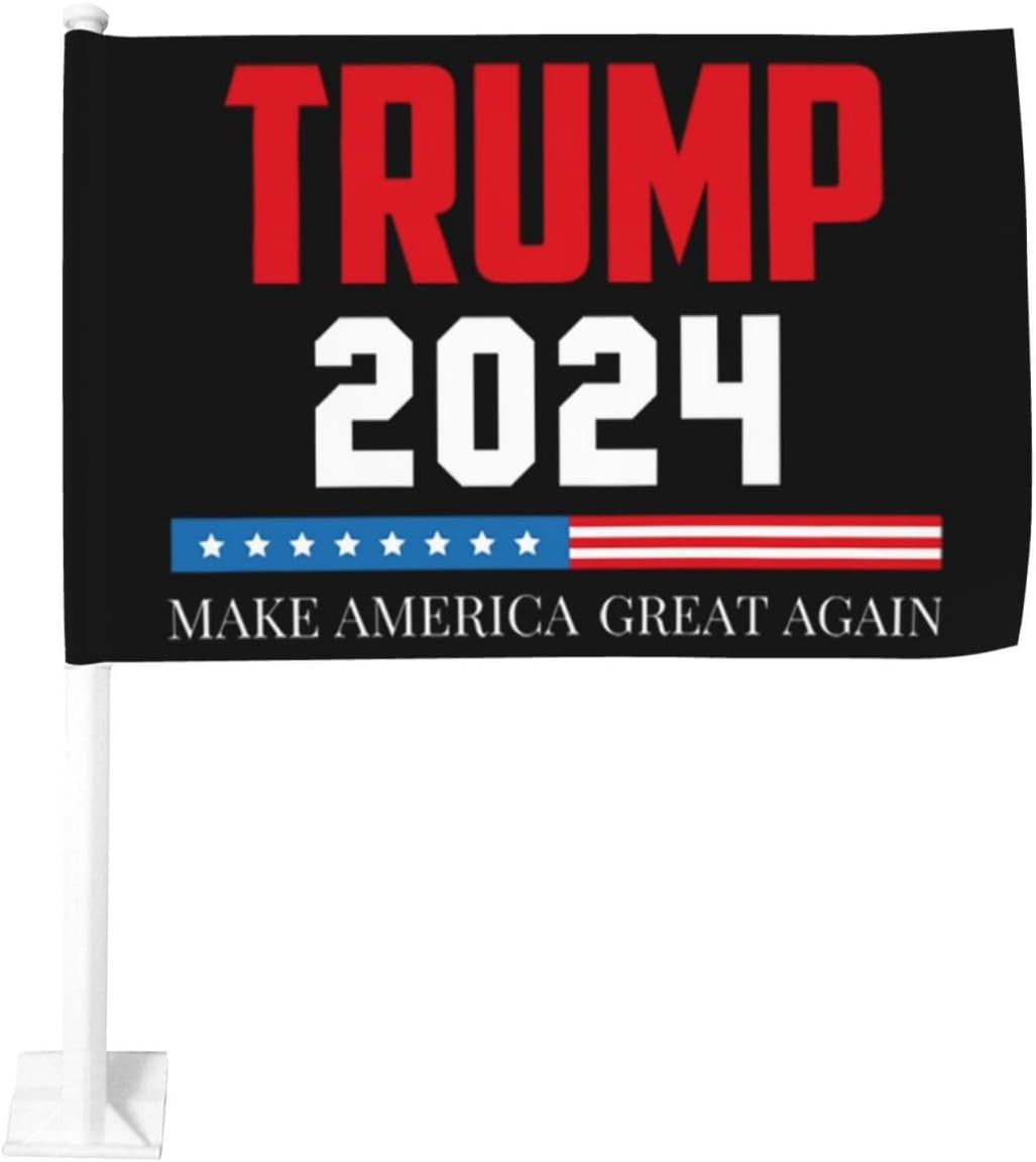 12x18 In Car Flags Banner Trump 2024 Make America Great Again Car Flag ...