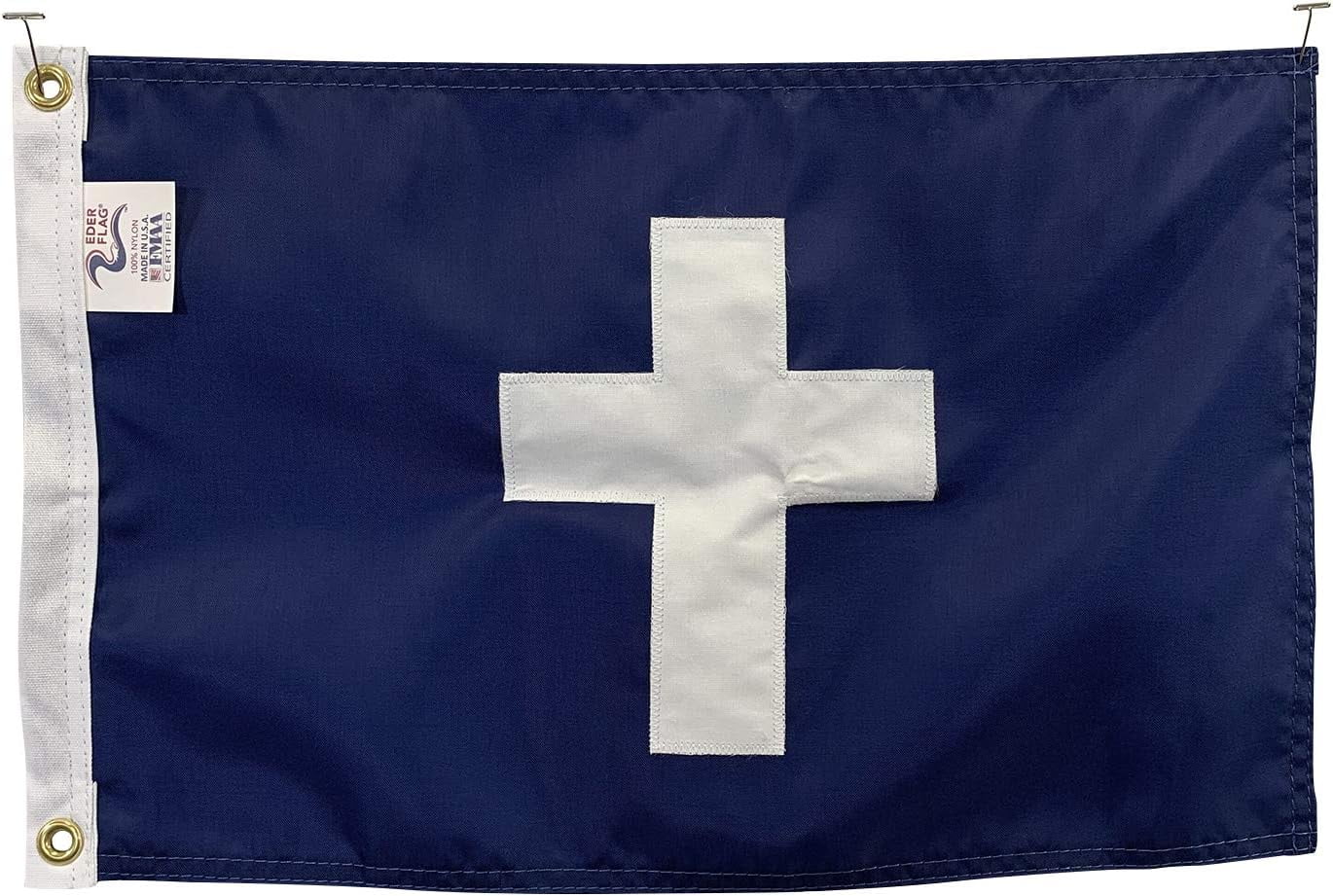 12x18" Chaplain Boat Flag - Nautical Marine Grade Fully Stitched ...