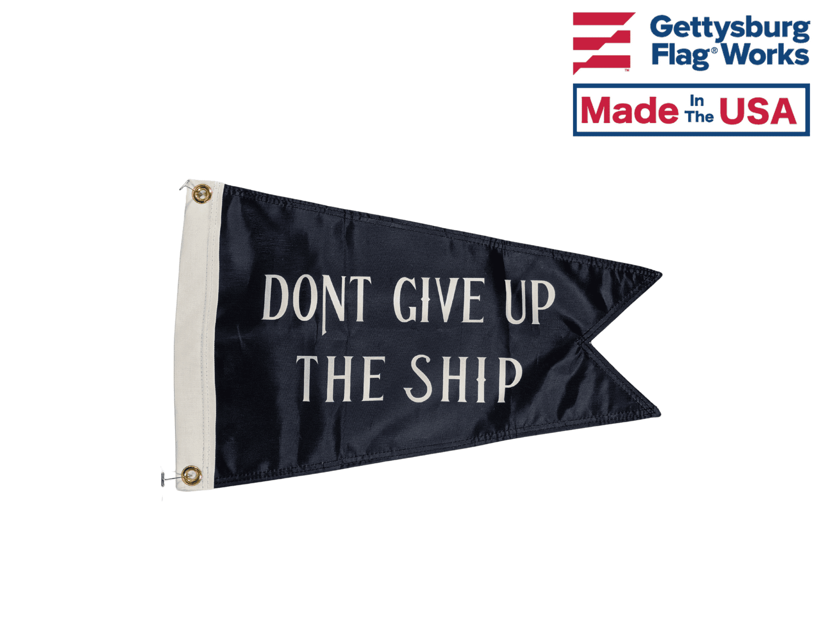12x18" Commodore Perry "Don't Give Up the Ship" Boating Flag - Made in ...