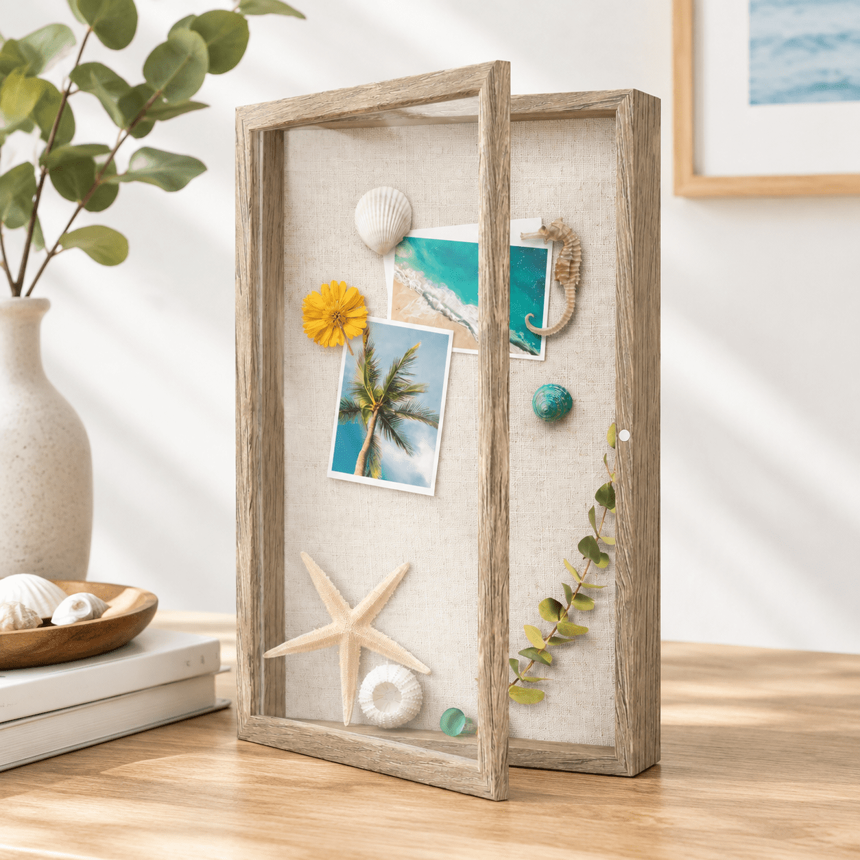 12x18 Deep Shadow Box Frame Wooden Display Case W. Linend & Tempered ...