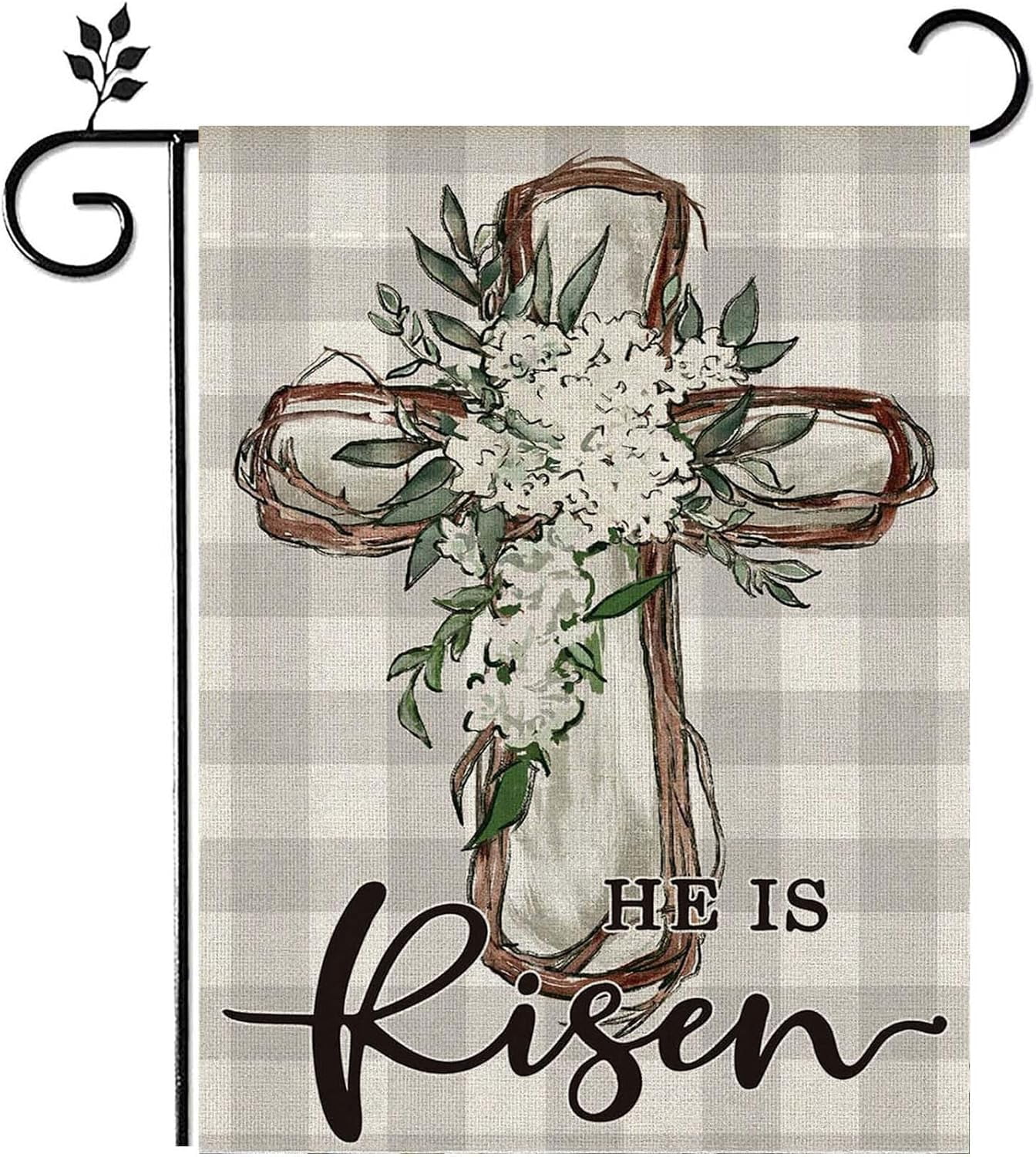 12x18 Double Sided Lent Catholic Easter Yard Flag He Is Risen Religious ...