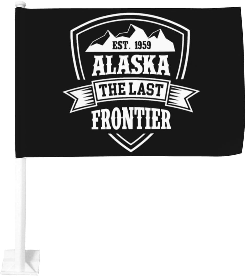 12x18 In Flag For Car Alaska Est 1959 Alaskan Pride Car Flag Double ...