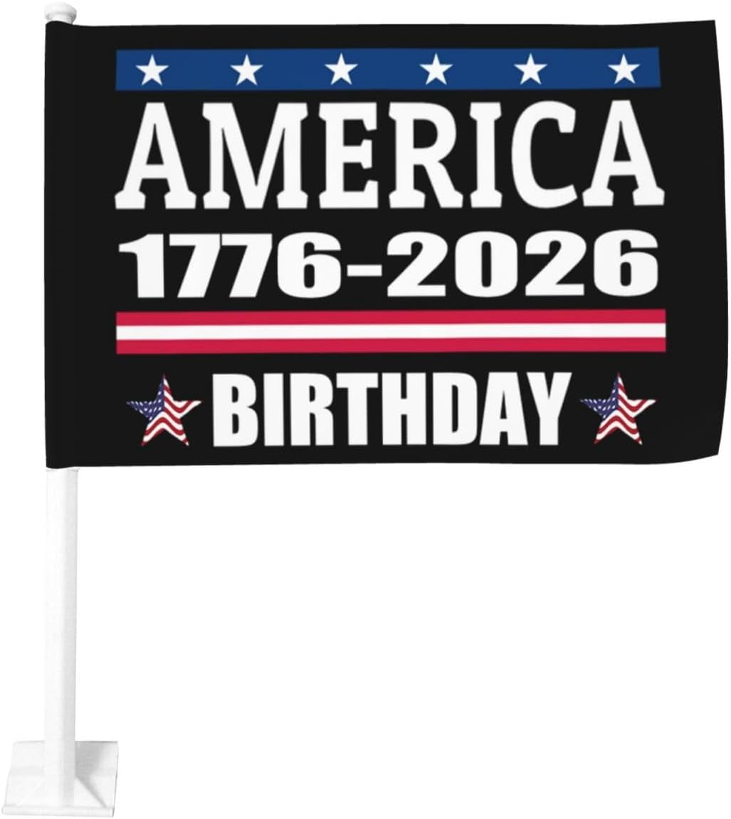 12x18 In Flags, America 250th Birthday 250 Years USA 1776 2026 Car Flag ...