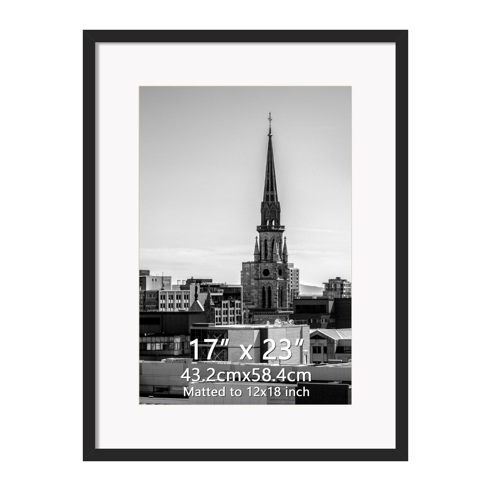 17x23 Frame Black Photo Poster Frame for Wall Mounted - Walmart.com