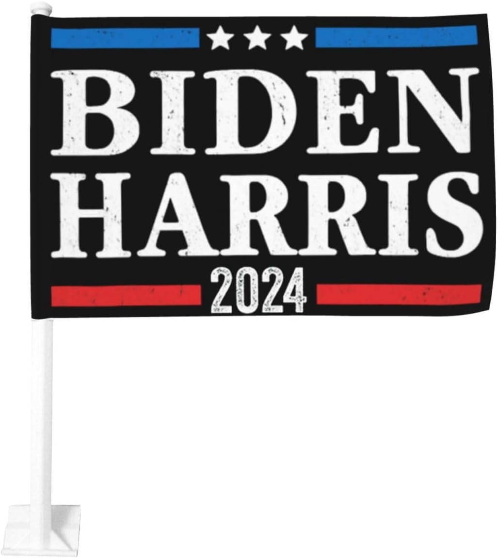 12x18 In Car Flags Banner Biden Harris 2024 Biden 2024 Car Flag Double ...