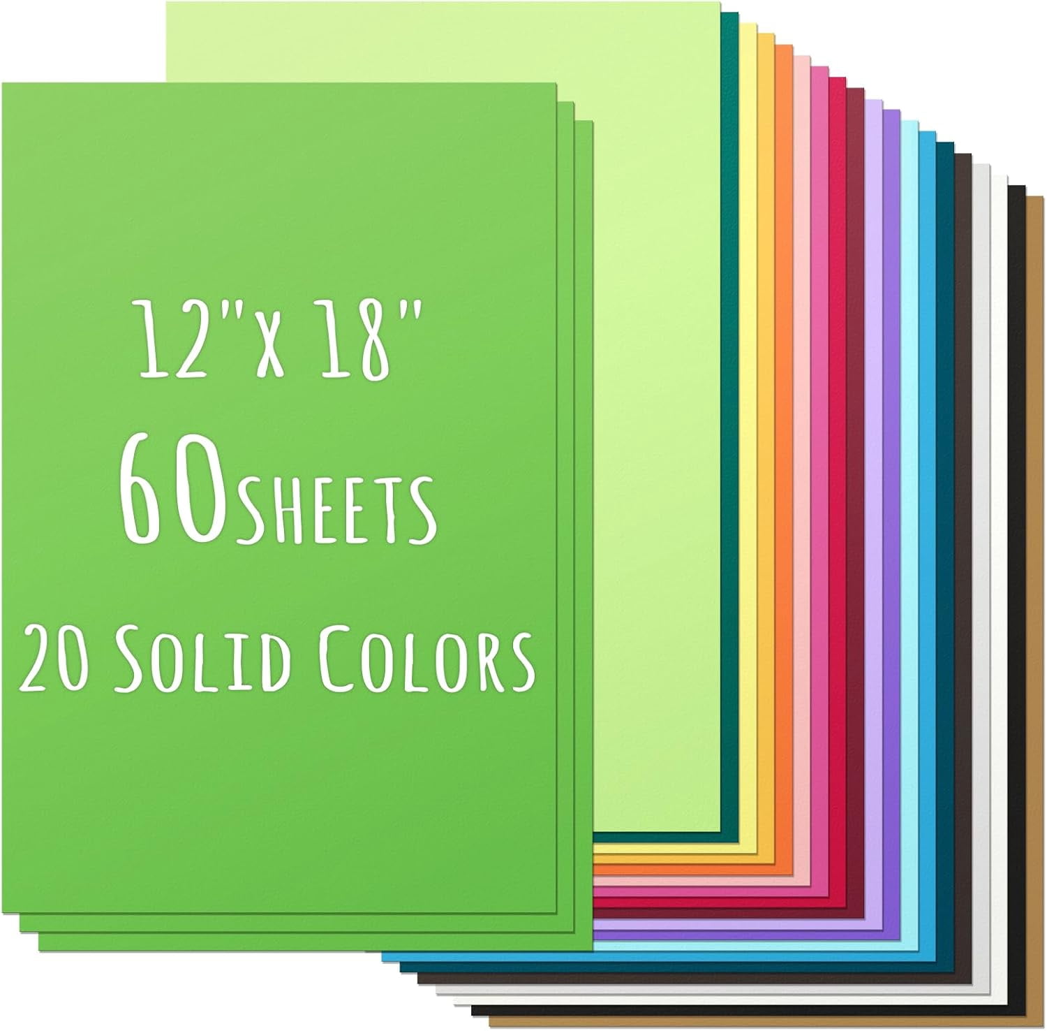 12x18 Inch 60 Sheets Large Printable Card Stock Paper Heavyweight 80lb ...