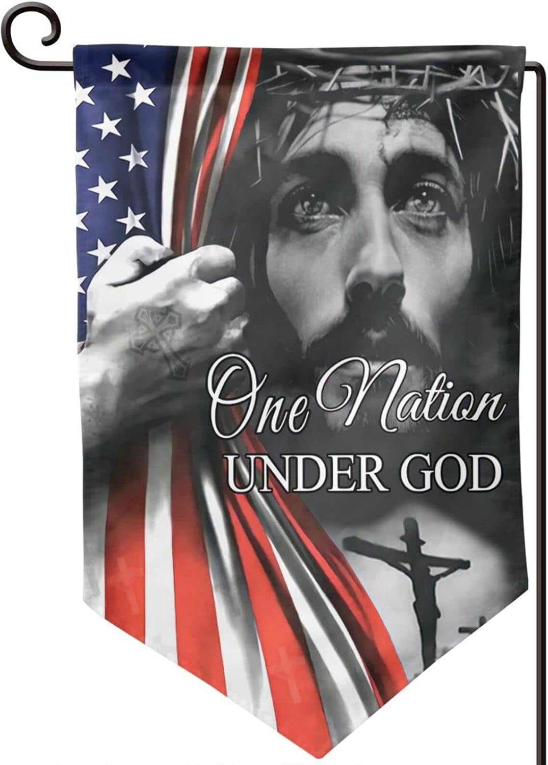 12x18 One Nation Under God Flag Double Sided American Jesus 2022 Flag ...