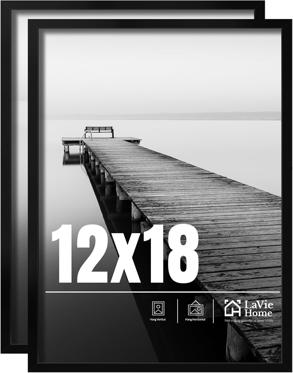 12x18 Picture Frame 2 pack, Display Pictures 12 x 18 Poster Frame ...