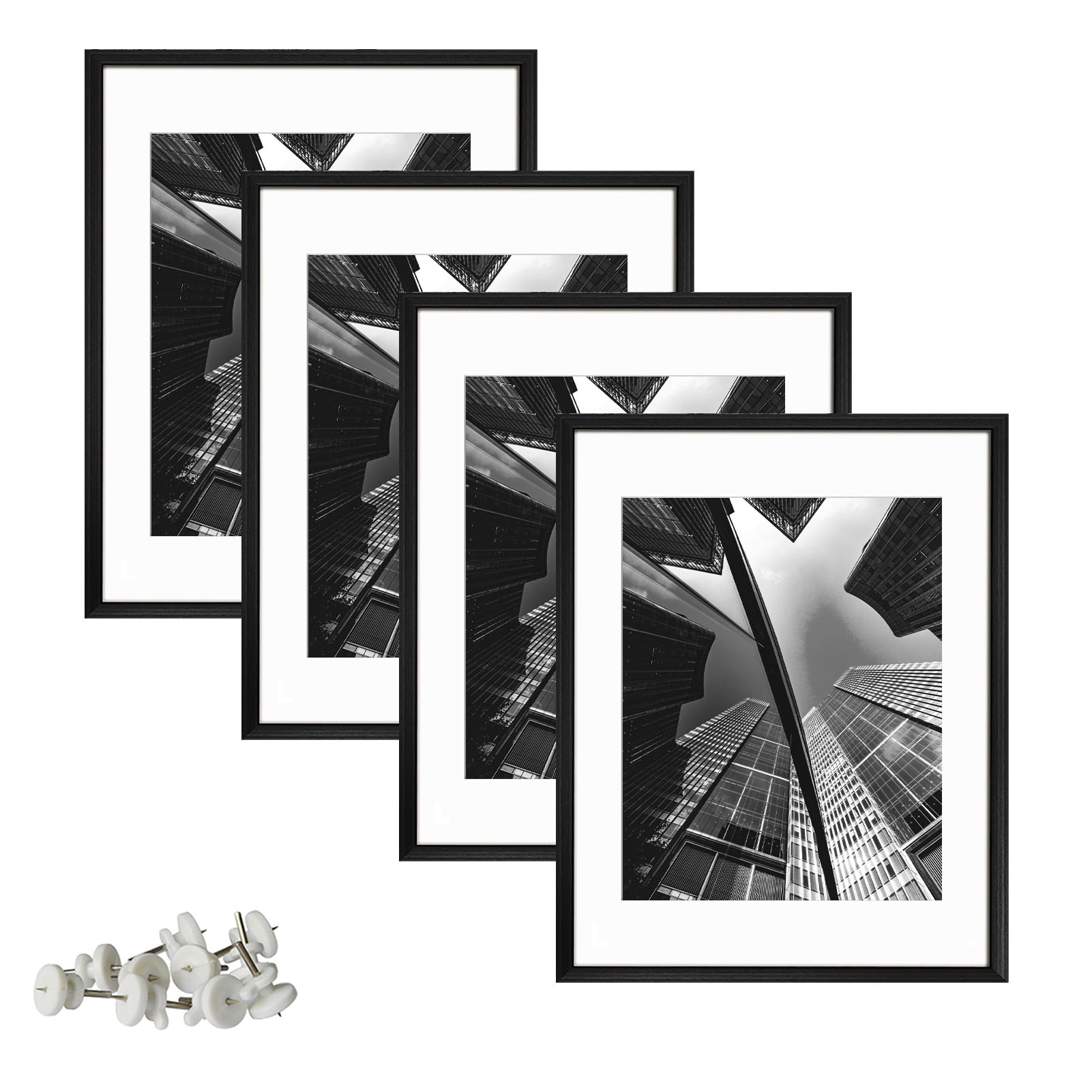 12x18 Picture Frames Set of 4 for Wall Mount Display Vertically and ...