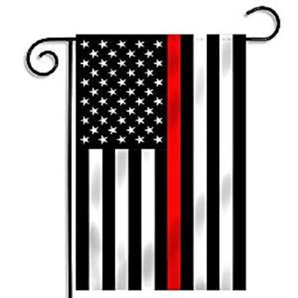 12x18 USA Thin Red Line Fire Department Flag 12'x18' sleeved sleeve ...