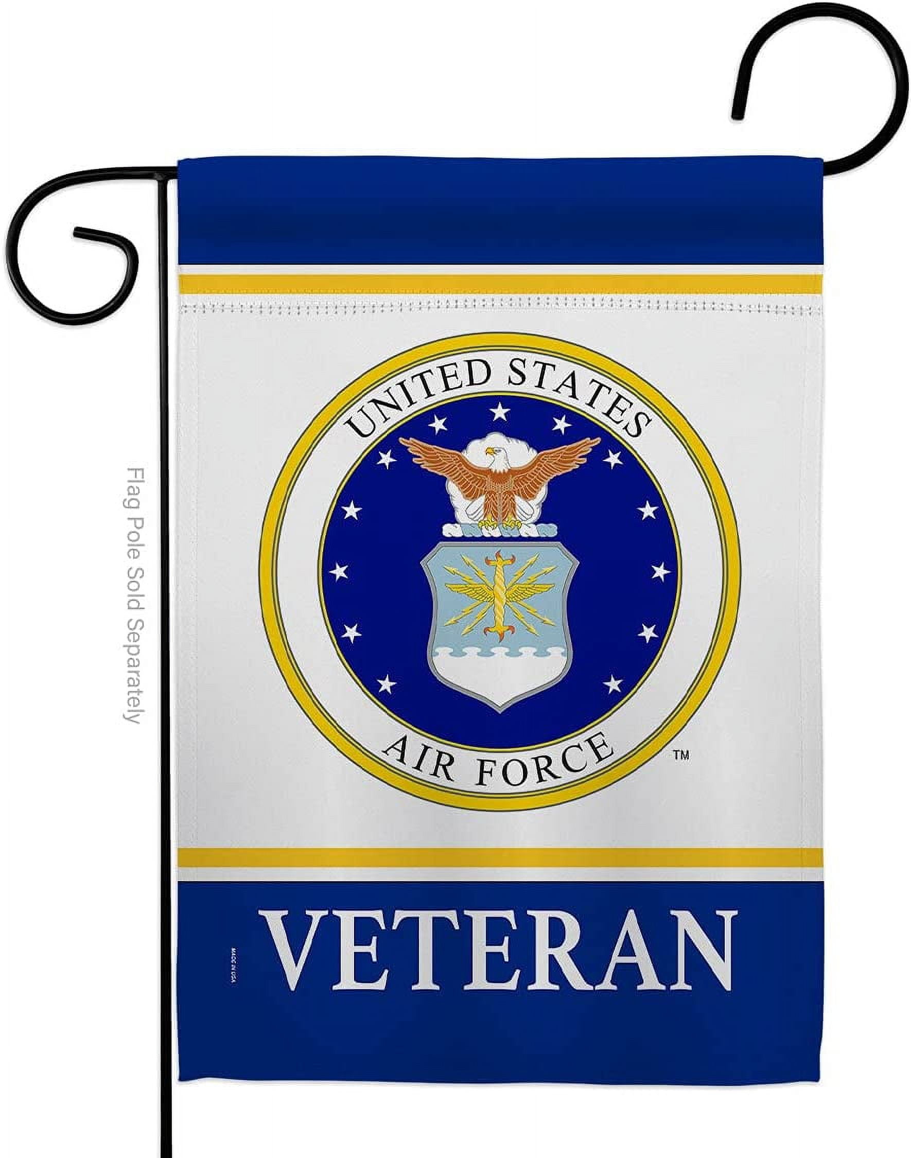 12x18 inch Air Veteran Armed Forces USAF United State American Military ...