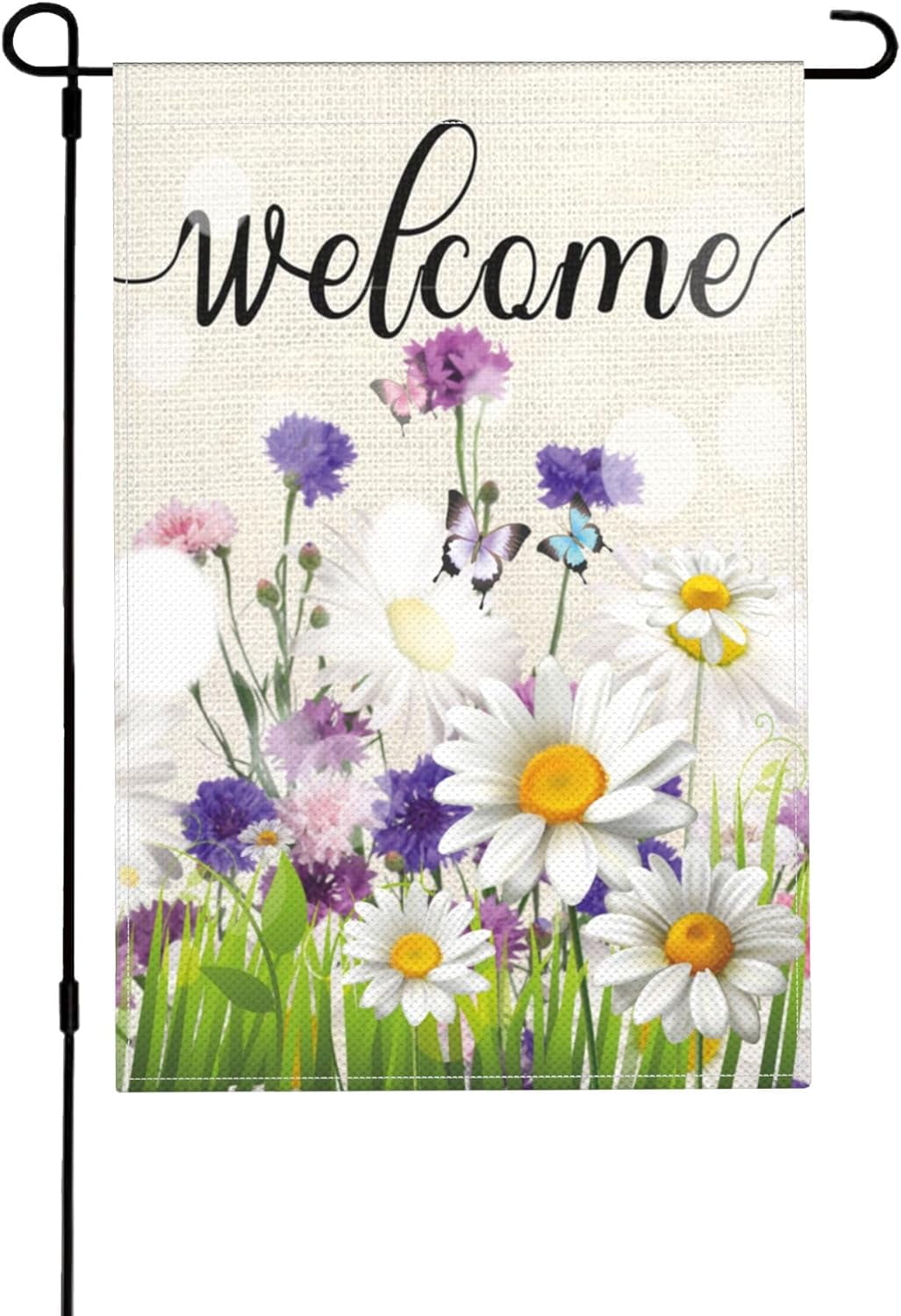 12x18 inch Blue Hydrangea Flowers Garden Flag Vical Double Sided ...