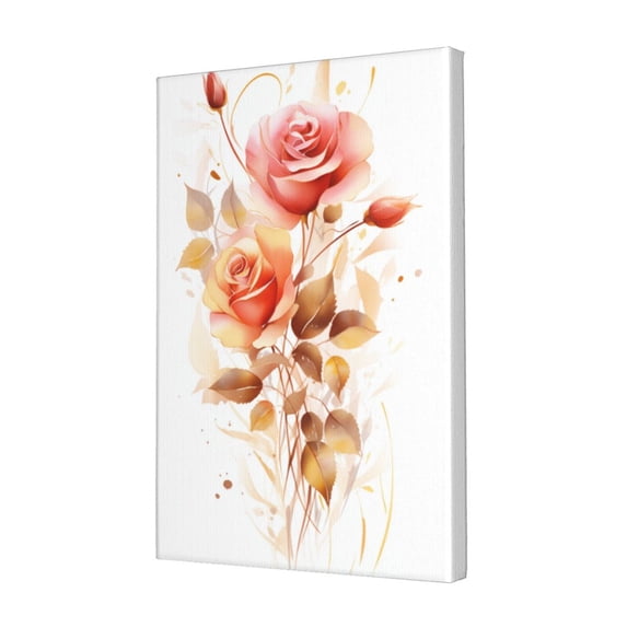 12x18 inch Canvas Hanging Picture Beautiful Roses,Rustic Garden Decor ...