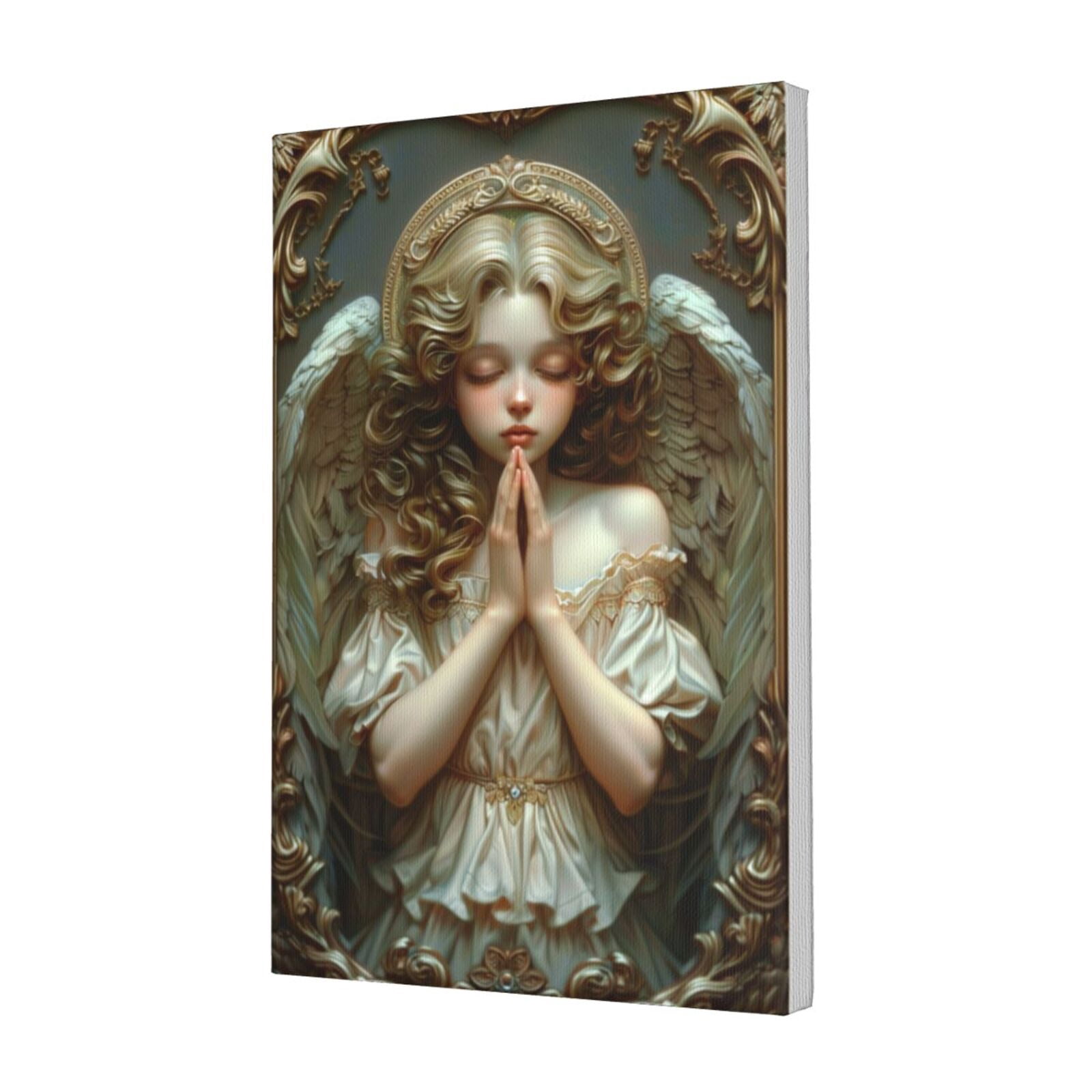 12x18 inch Canvas Hanging Picture Charm Angel Praying,Home Yard ...